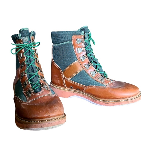 Orvis | Shoes | Orvis Wading Brogue Boots Fly Fishing Felt Sole Brown ...